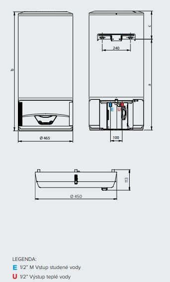 ARISTON LYDOS HYBRID 100 WIFI zásobníkový ohřívač vody elektrický 3629065
