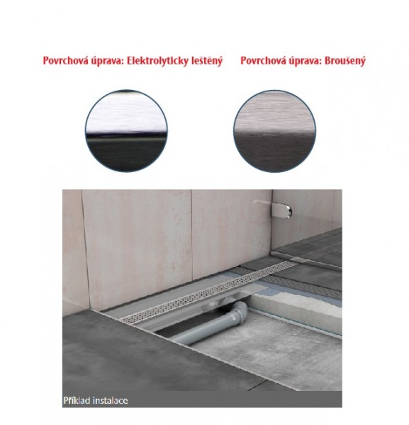 ACO odtokový nerezový rošt ShowerDrain C 585 mm, design Mix 3021127